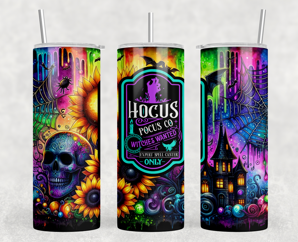 Neon Hocus Pocus 20oz Skinny Tumbler – Print Bar Apparel